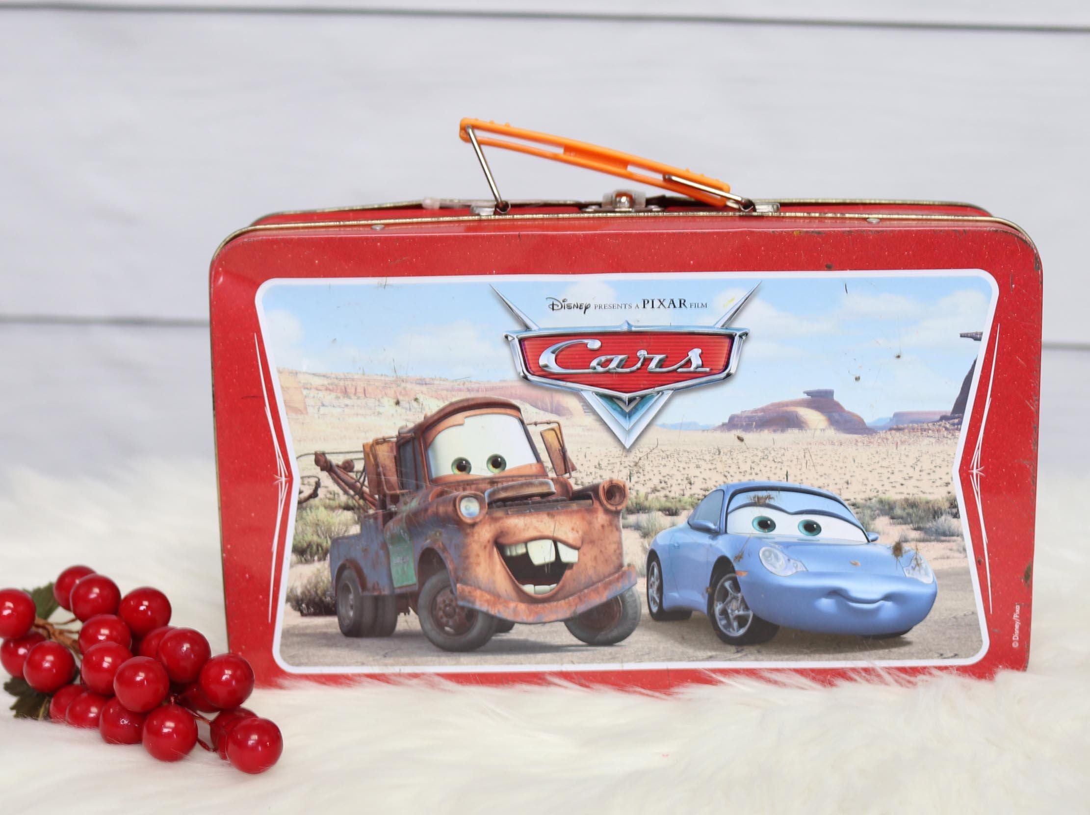 Vintage Lightning Mcqueen Metal Lunchbox, Disney Pixar Cars Collectible ...