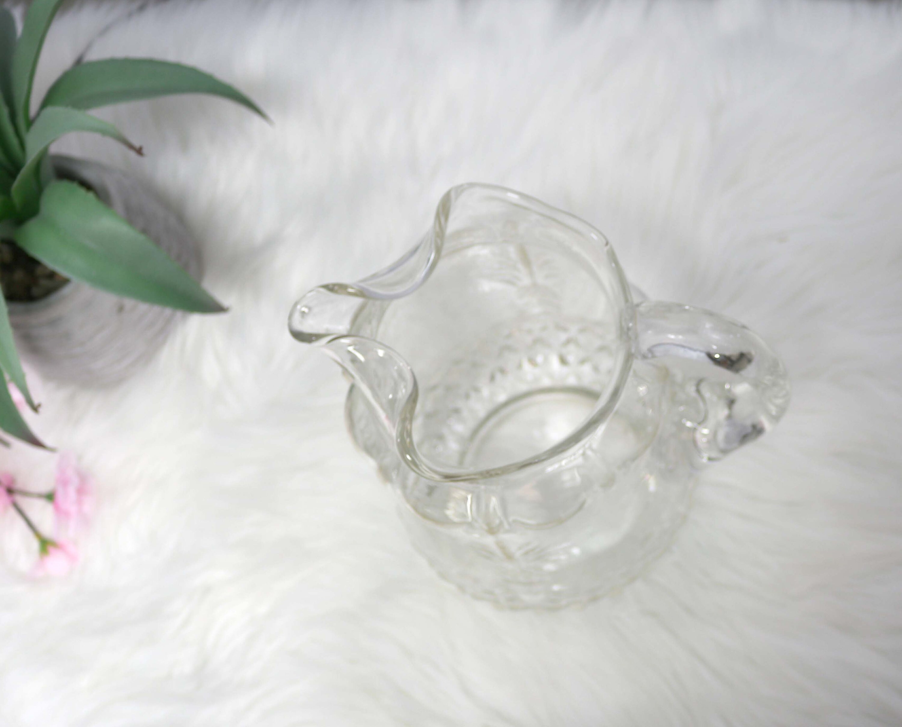 Vintage Crystal Glassware, Heisey Glass Picture With Pineapple, Pressed ...