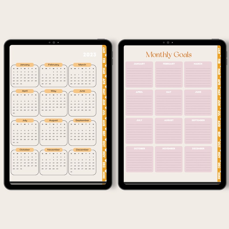 Digital Planner for Tablet | 2023 | Popular With iPad and Goodnotes ...