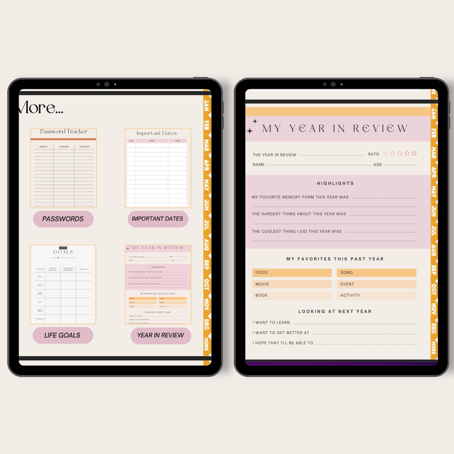 Digital Planner for Tablet | 2023 | Popular With iPad and Goodnotes ...