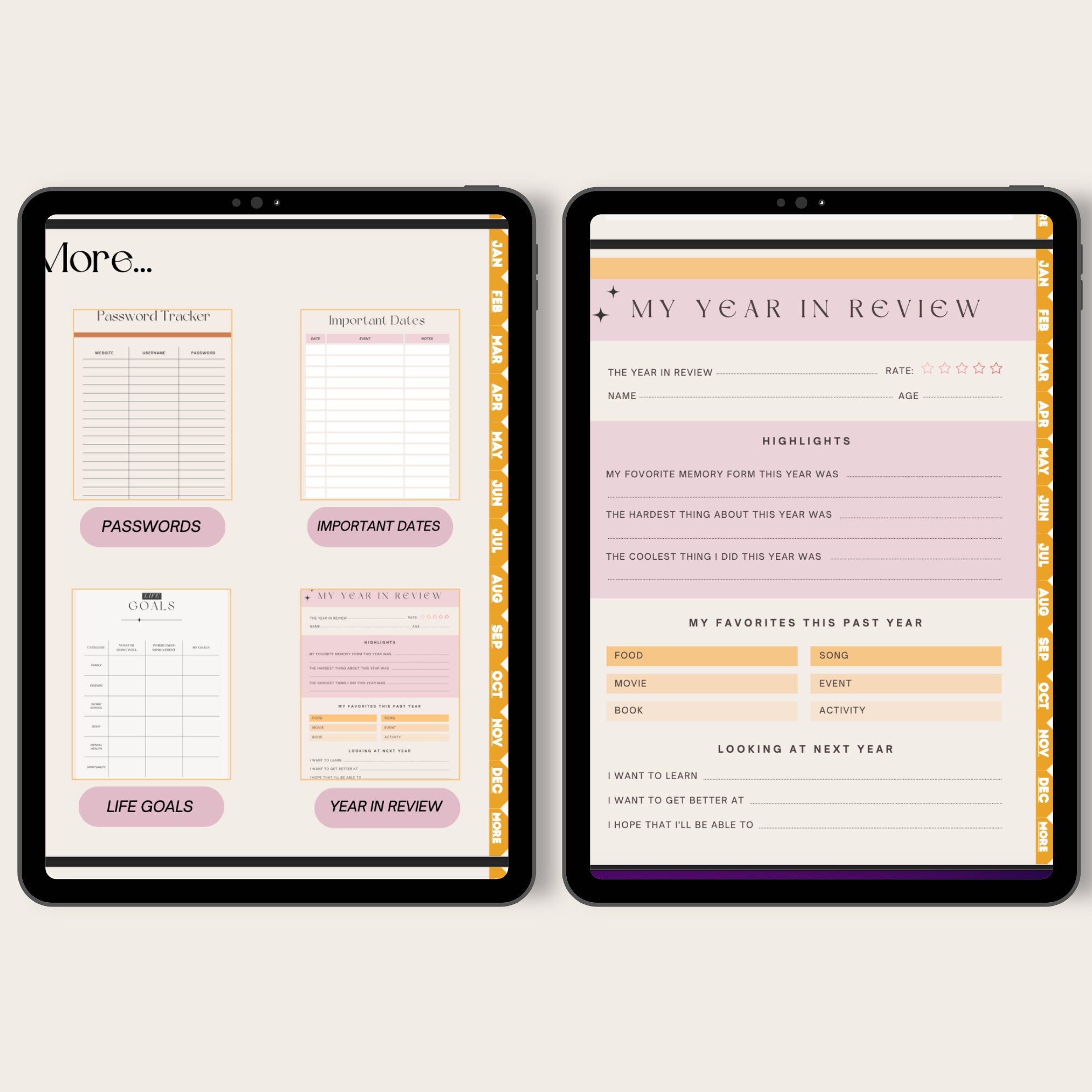 Digital Planner for Tablet | 2023 | Popular With iPad and Goodnotes ...