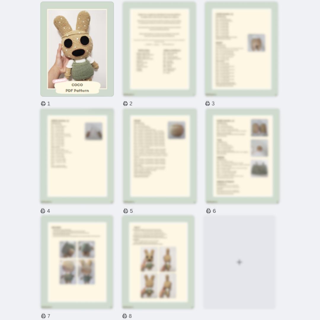 Coco Amigurumi Pattern - ACNH - PDF - English - Etsy