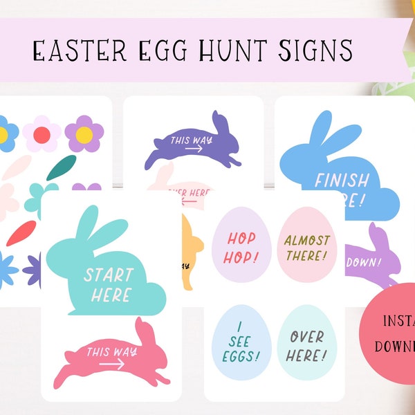 Easter Egg Hunt Sign - Etsy