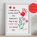 Valentine's Day Handprint Art Poem Printable Valentine's Day Craft for ...