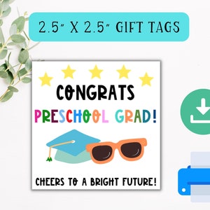 Pre-k Sunglasses Tags | Sunglasses Favor Tag | Sunglasses Gift Tag ...