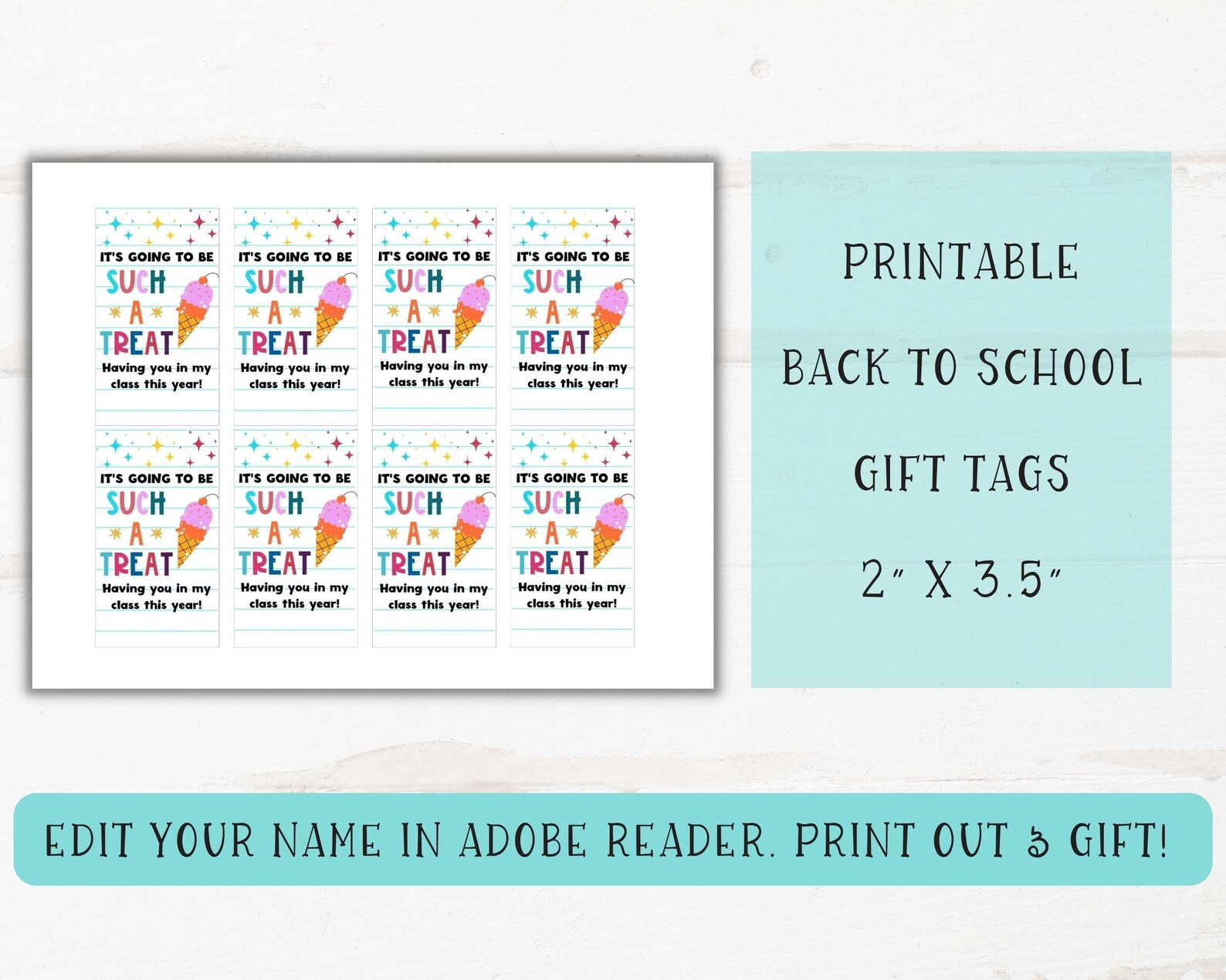 Back to School Gift Tags for Students First Day of School Gift Tags ...