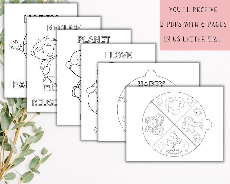 Earth Day Coloring Spinner Wheel for Kids | Earth Day Activities ...