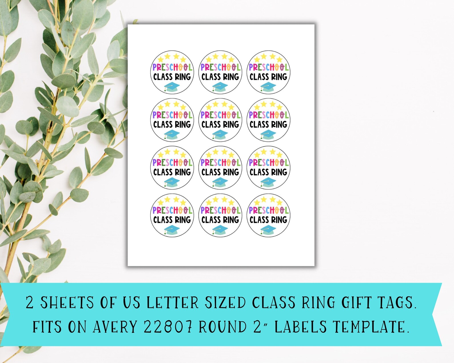 Preschool Graduation Class Ring Gift Tags or Stickers Pre-k - Etsy