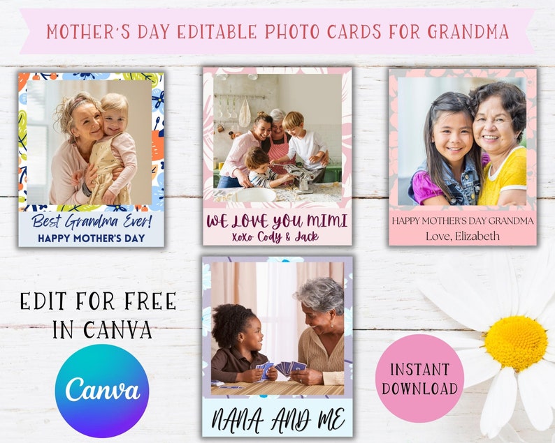 Printable Mother's Day Photo Gift for Grandma Grandma - Etsy