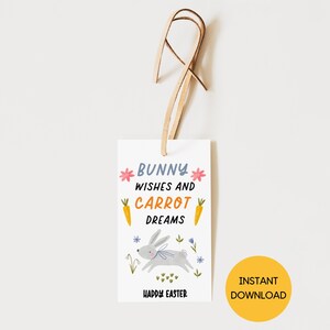 Printable Easter Basket Tags | Easter Gift Tag | Easter Treat Bag ...