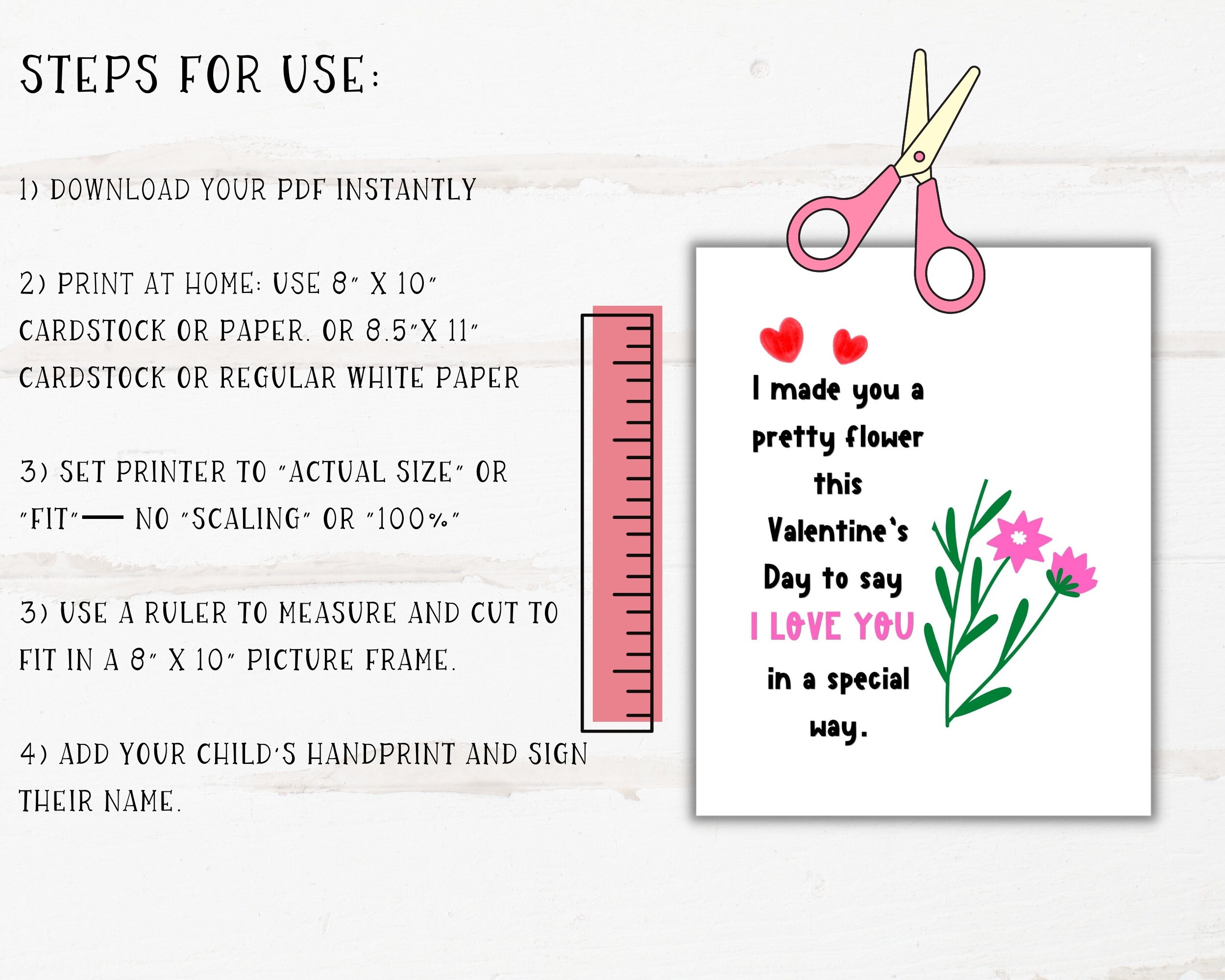 Valentine's Day Handprint Art Poem | Printable Valentine's Day Craft ...