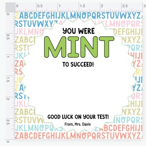 You Were Mint to Succeed Testing Motivation Tag Printable, Editable ...