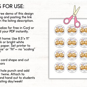 One Smart Cookie Testing Motivation Tag Printable, Editable Testing Day ...