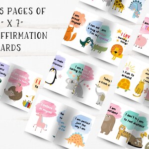 Positive Affirmation Cards for Kids | 32 Printable Affirmation Cards ...