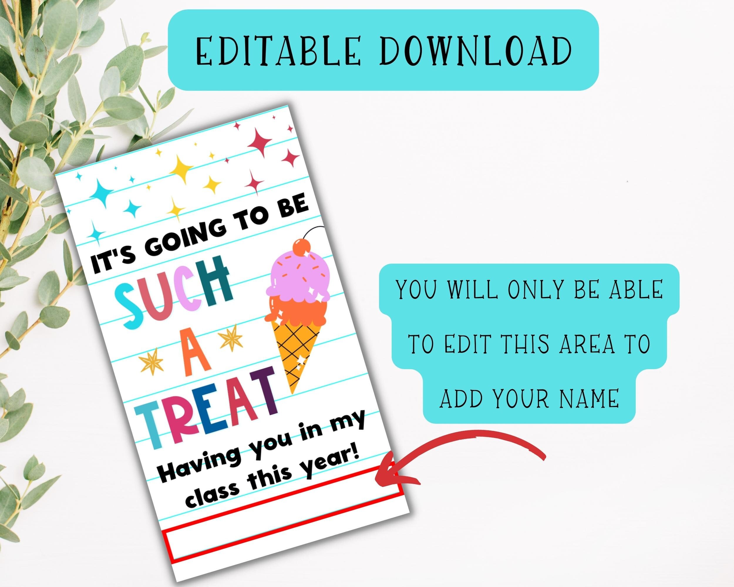 Back to School Gift Tags for Students First Day of School Gift Tags ...