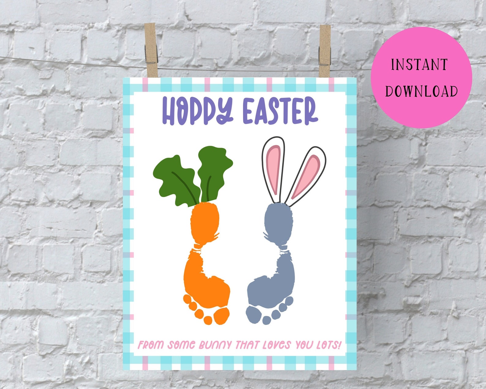 Easter Footprint Art Easter Footprint Craft Easter Crafts for Preschool ...