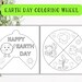 Earth Day Coloring Spinner Wheel for Kids Earth Day - Etsy