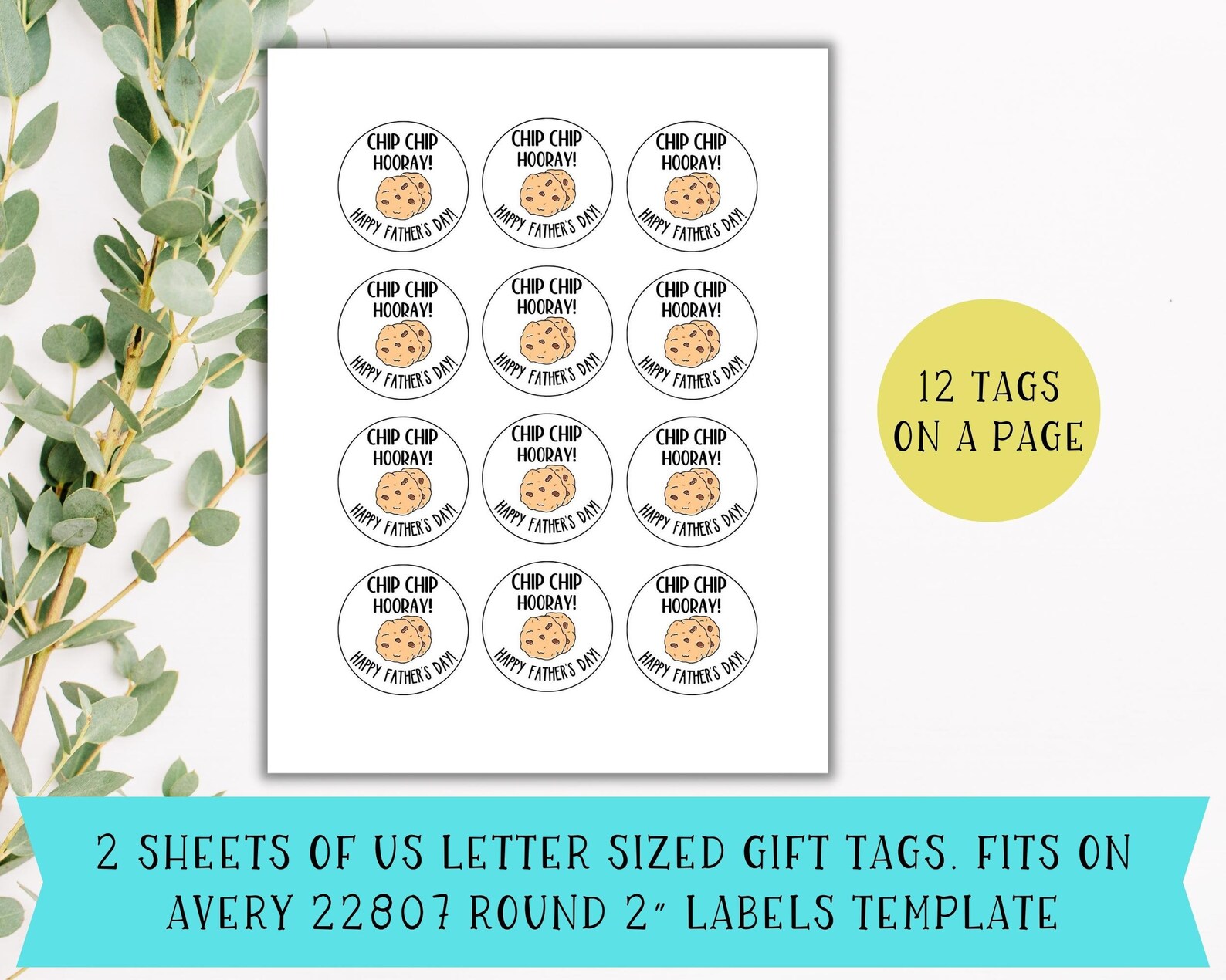 Father's Day Gift Tag or Stickers | Father's Day Cookie Tag | Father's ...