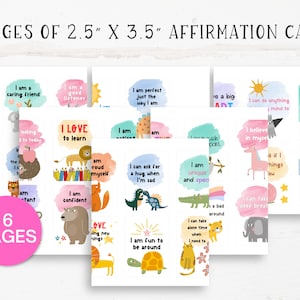 Positive Affirmation Cards for Kids | 32 Printable Affirmation Cards ...