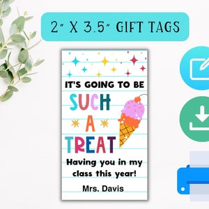 Back to School Gift Tags for Students | First Day of School Gift Tags ...