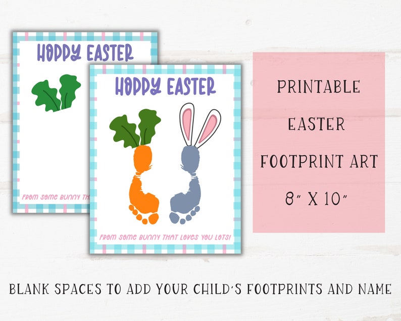 Easter Footprint Art Easter Footprint Craft Easter Crafts for Preschool ...