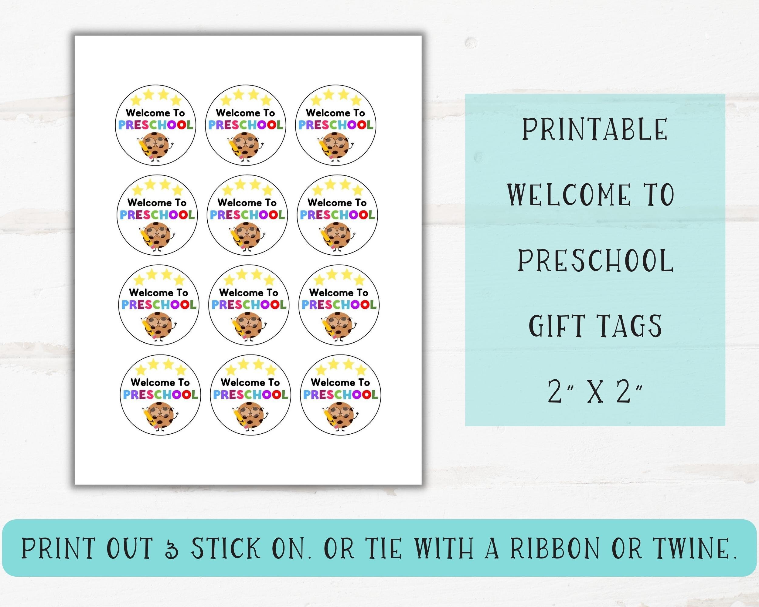 Welcome to Preschool Gift Tags or Stickers Back to School - Etsy