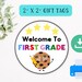 Welcome to First Grade Gift Tags or Stickers | Back to School Tag ...