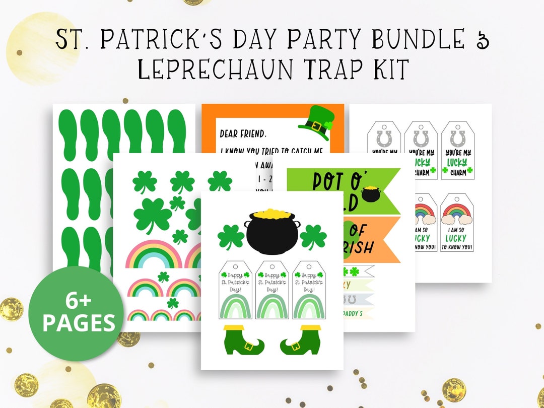 St. Patrick's Day Party Bundle for Kids | Leprechaun Trap Kit | St ...