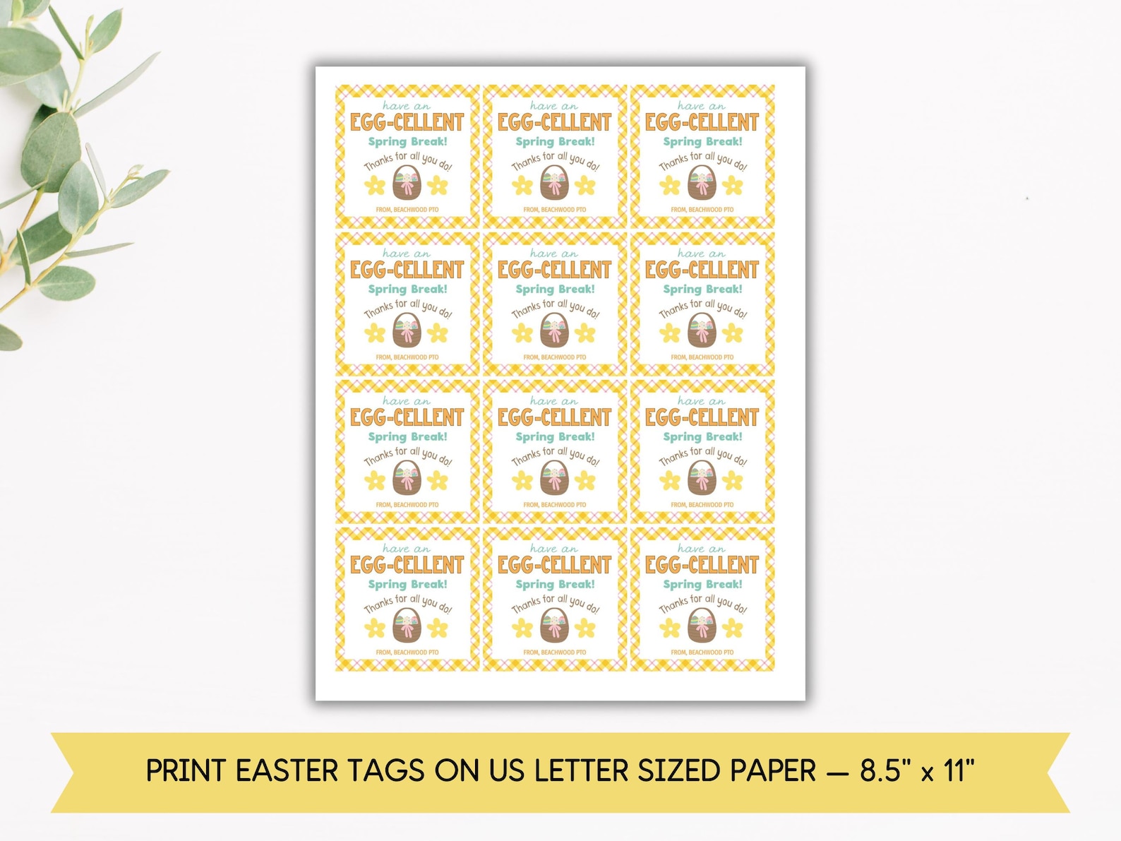 Have an Eggcellent Spring Break Teacher Appreciation Printable ...