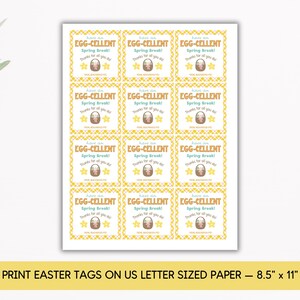 Have an Eggcellent Spring Break Teacher Appreciation Printable ...