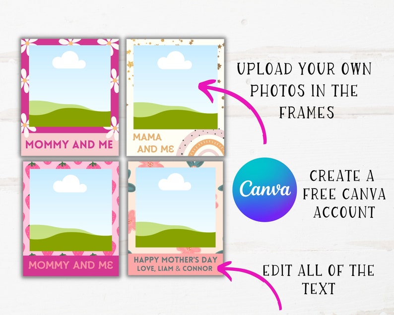 Printable Mother's Day Photo Gift Mother's Day Photo Frames Mother's ...