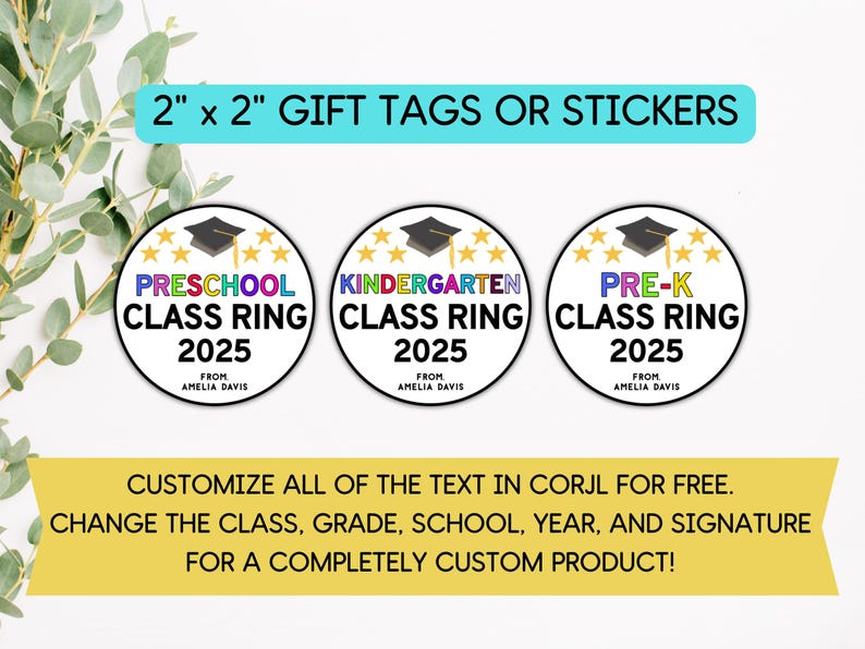 Editable Kindergarten, Preschool, Prek, Middle School Graduation Class ...