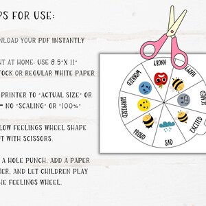 Honey Bee Feelings Wheel for Kids | Emotions Wheel | Wheel of Emotions ...