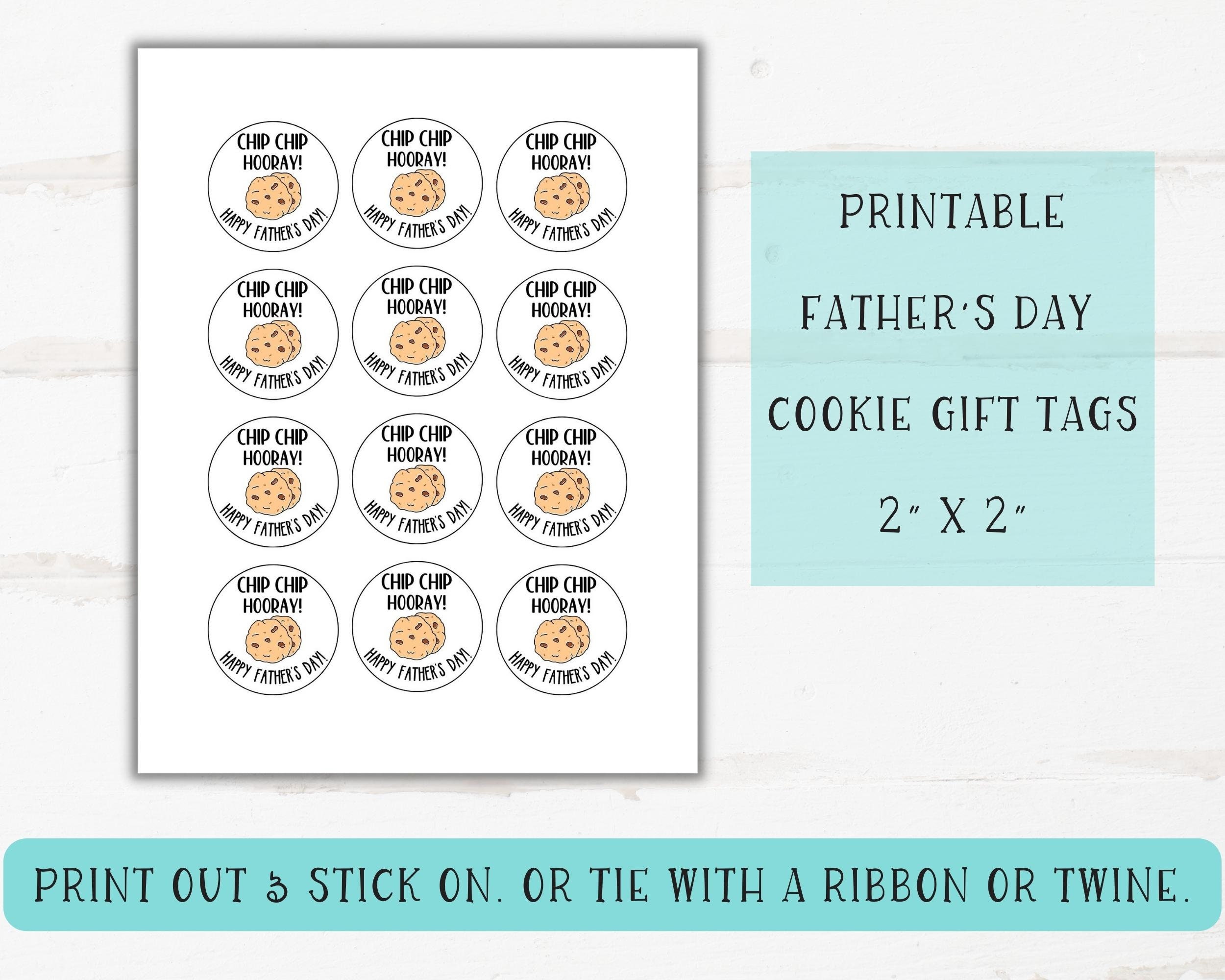 Father's Day Gift Tag or Stickers Father's Day Cookie Tag Father's Day ...