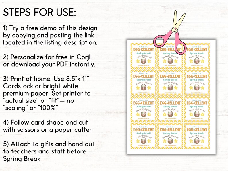 Have an Eggcellent Spring Break Teacher Appreciation Printable ...