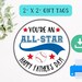 Father's Day All-star Gift Tag or Stickers | Father's Day Cookie Tag ...