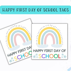 Happy First Day of School Tag | Back to School Tag | School Tag ...