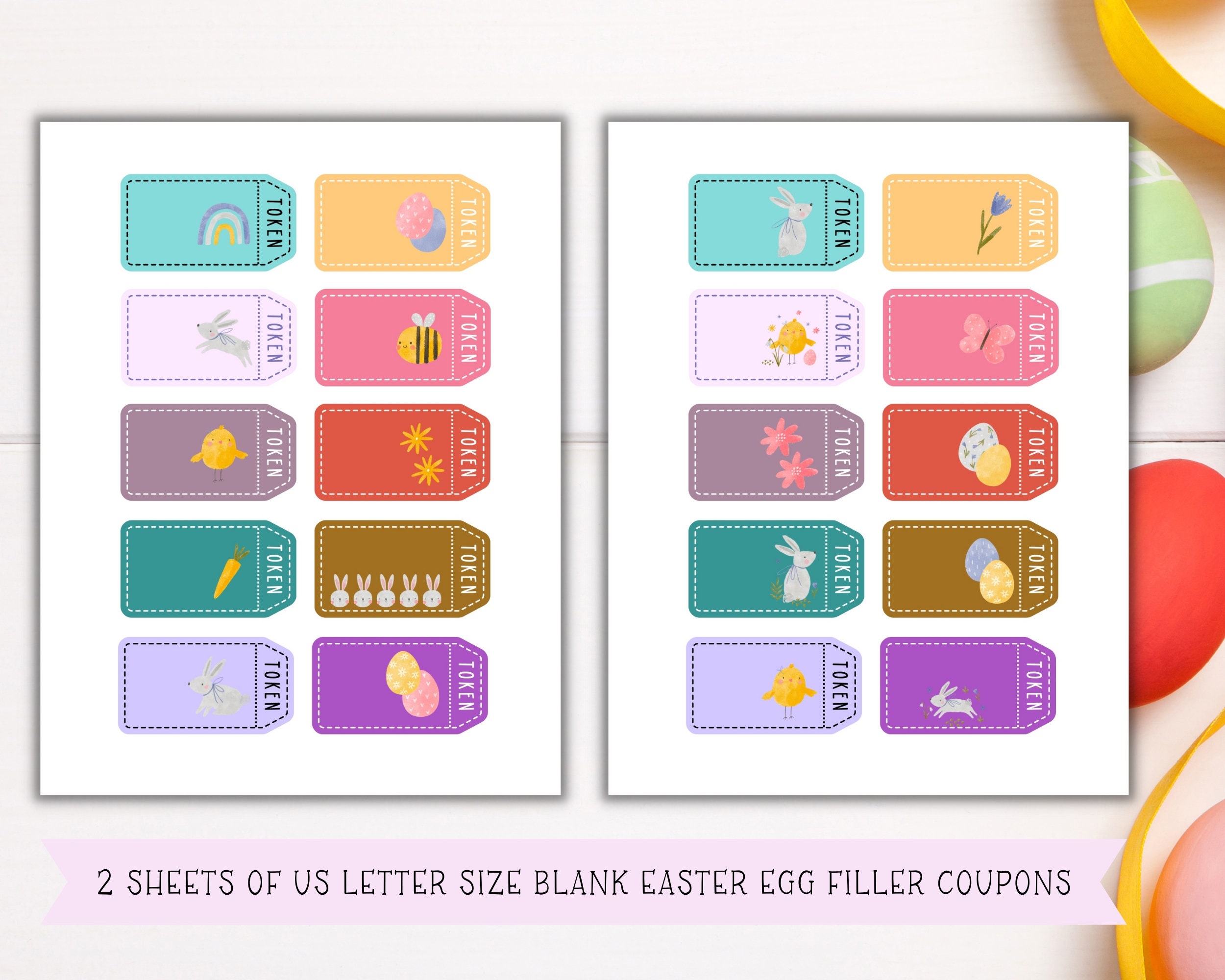 Easter Egg Filler Coupons Easter Egg Coupons Easter Egg - Etsy