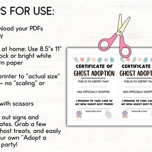 Adopt a Ghost, Adopt a Ghost Sign, Pet Ghost, Ghost Certificate, Ghost ...