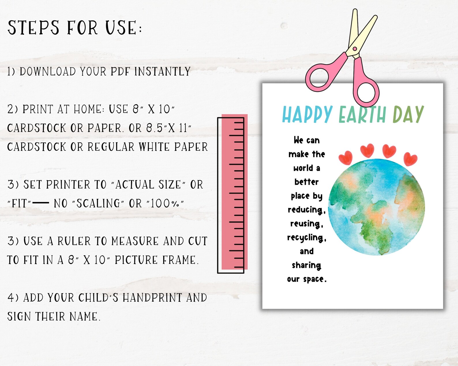 Earth Day Handprint Poem for Kids | Earth Day Handprint | Earth Day ...