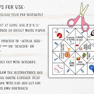 Father's Day Cootie Catcher | Fortune Teller Game | Father's Day Games ...