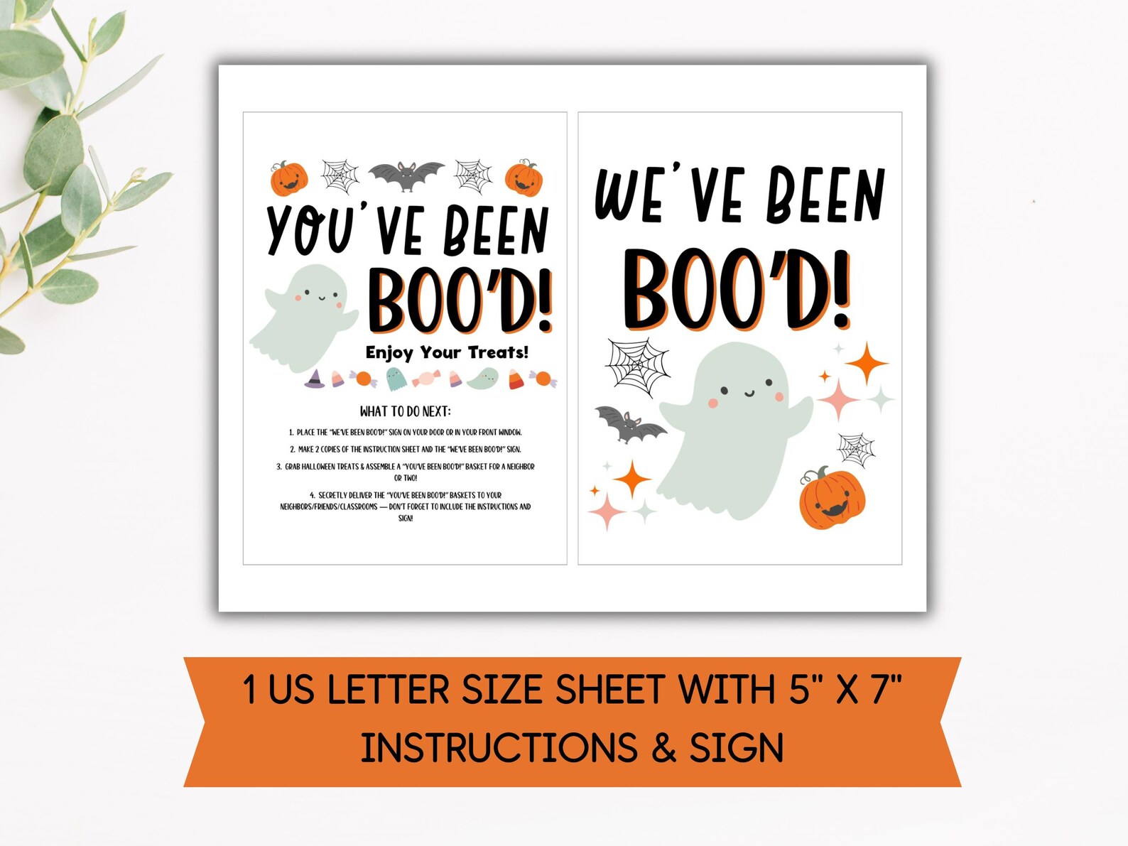You've Been Boo'd Printable, You've Been Booed Digital Download, You've ...
