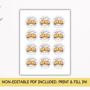 One Smart Cookie Testing Motivation Tag Printable, Editable Testing Day ...