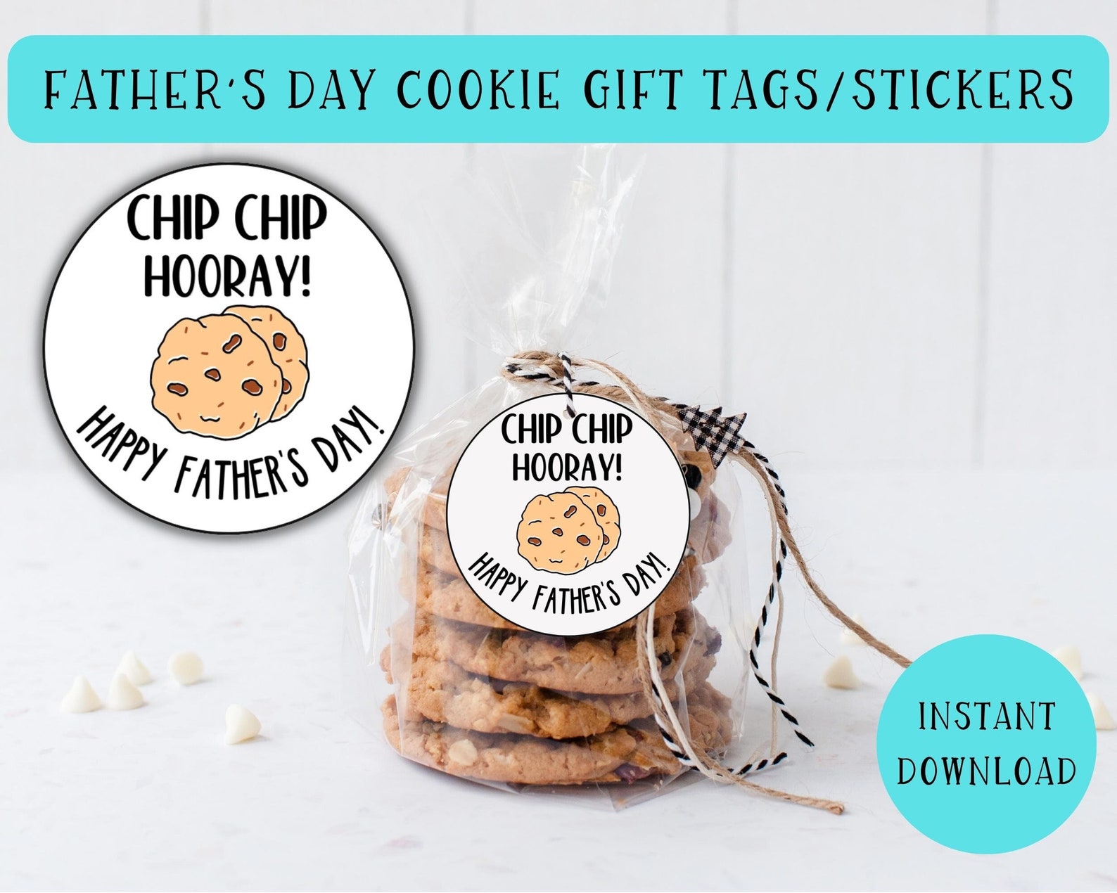 Father's Day Gift Tag or Stickers | Father's Day Cookie Tag | Father's ...
