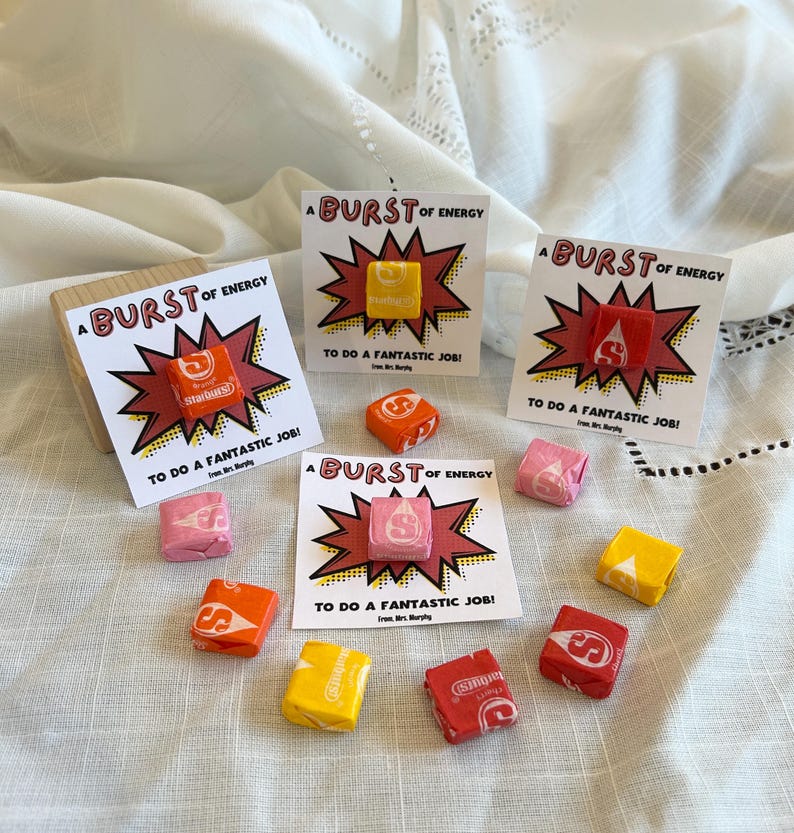 A Burst of Energy Testing Motivation Tag Printable, Editable Testing ...