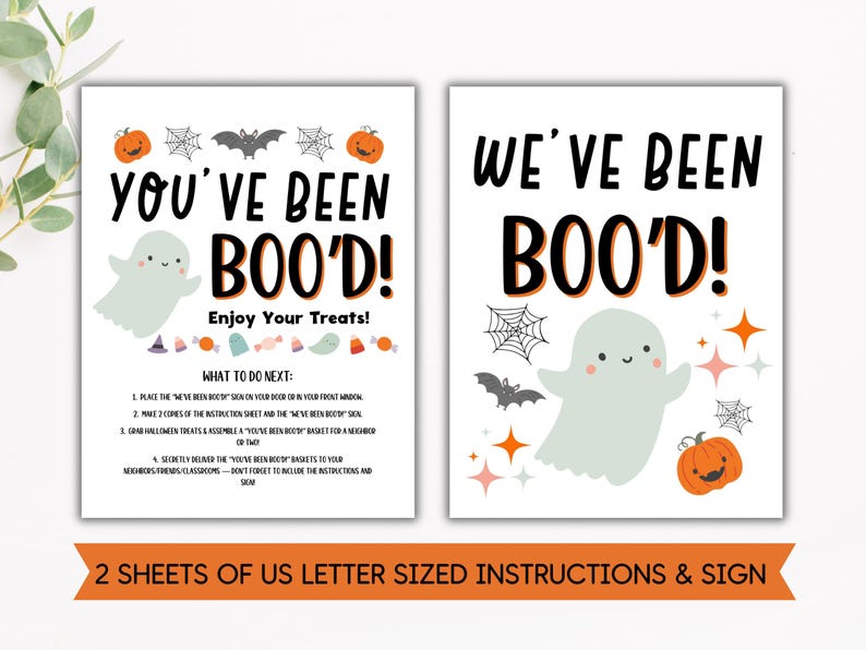 You've Been Boo'd Printable, You've Been Booed Digital Download, You've ...