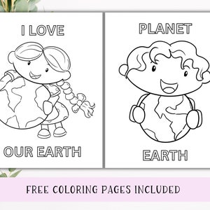 Earth Day Coloring Spinner Wheel for Kids | Earth Day Activities ...