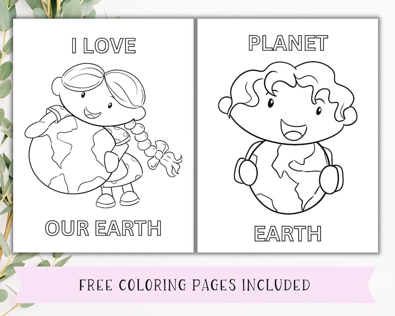 Earth Day Coloring Spinner Wheel for Kids | Earth Day Activities ...