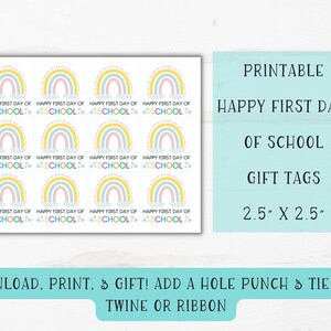 Happy First Day of School Tag | Back to School Tag | School Tag ...