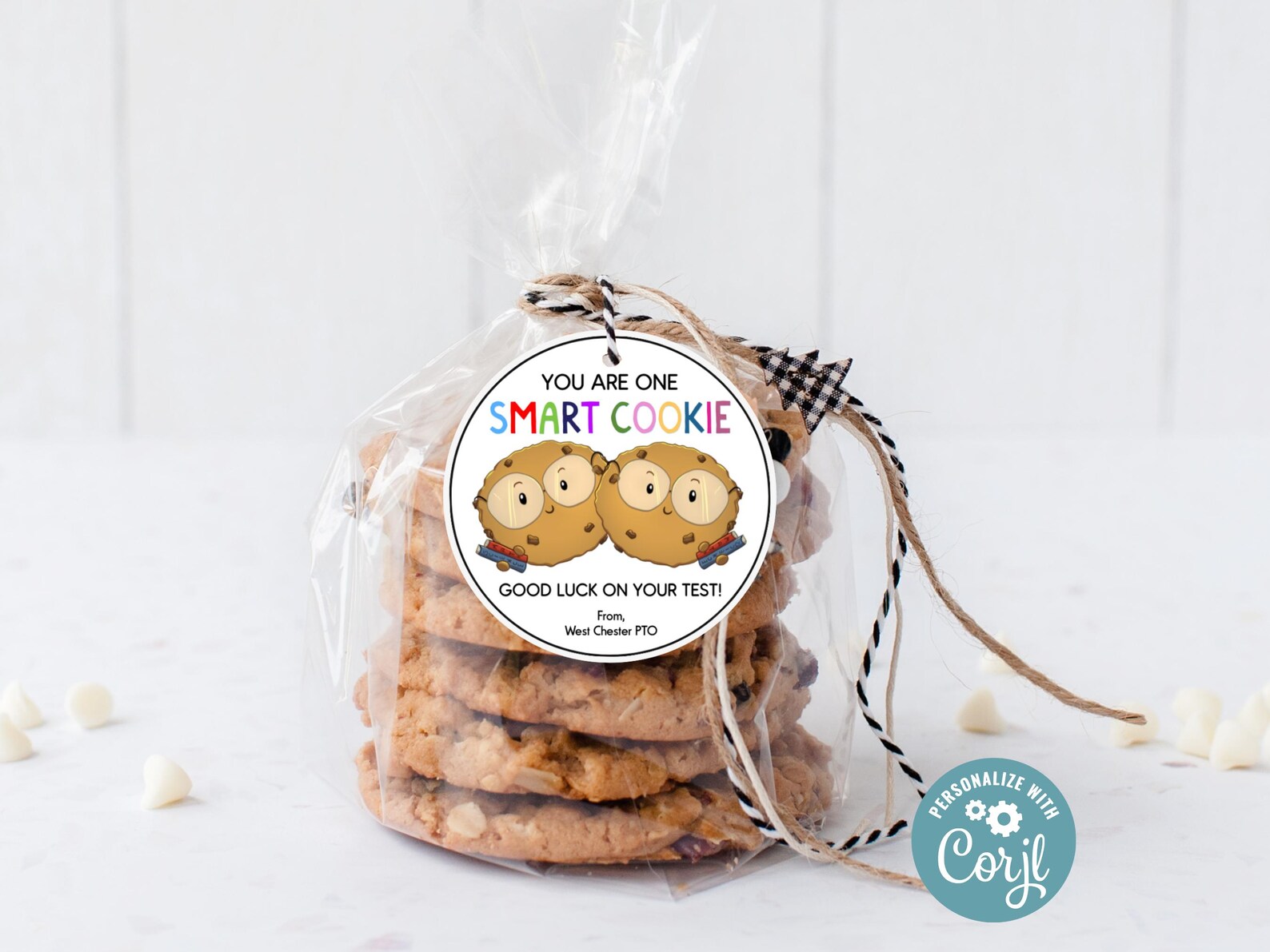 One Smart Cookie Testing Motivation Tag Printable, Editable Testing Day ...